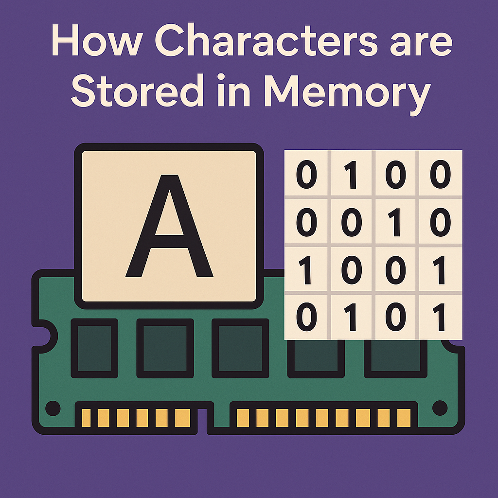 How Characters are Stored in Memory How Characters are Stored in Memory